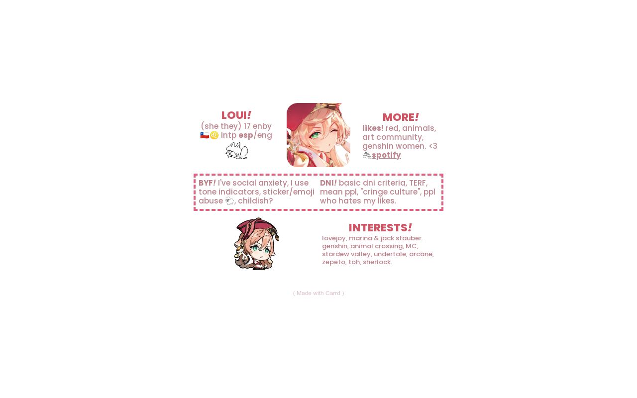 my carrd